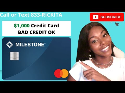 $1,000 Milestone Mastercard Approval With 500's Credit Score | Rickita
