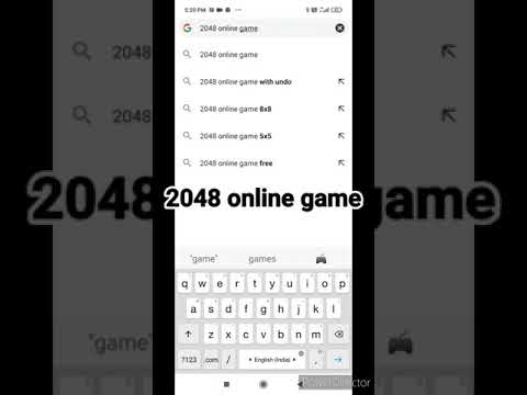 Google trick 1 | 2048 google game|play 2048 online game on google #shorts