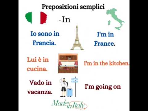 Study Preposizioni semplici IN#languages #grammar #italianlanguage#learnitalian