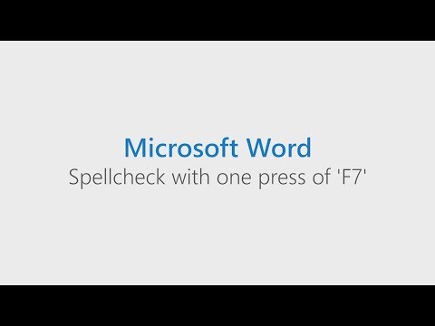 #My365 Word: Spell check with one press of F7.