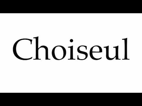 How to Pronounce Choiseul
