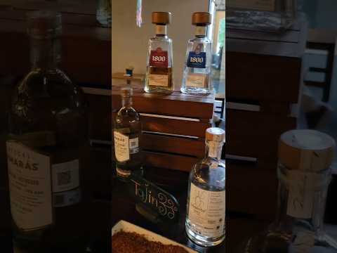 Tequila Lineup At One Of The Bars | Hotel Xcaret | Riviera Maya Mexico