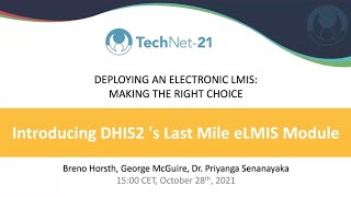 Introducing DHIS2's Last Mile eLMIS Module - TechNet-21