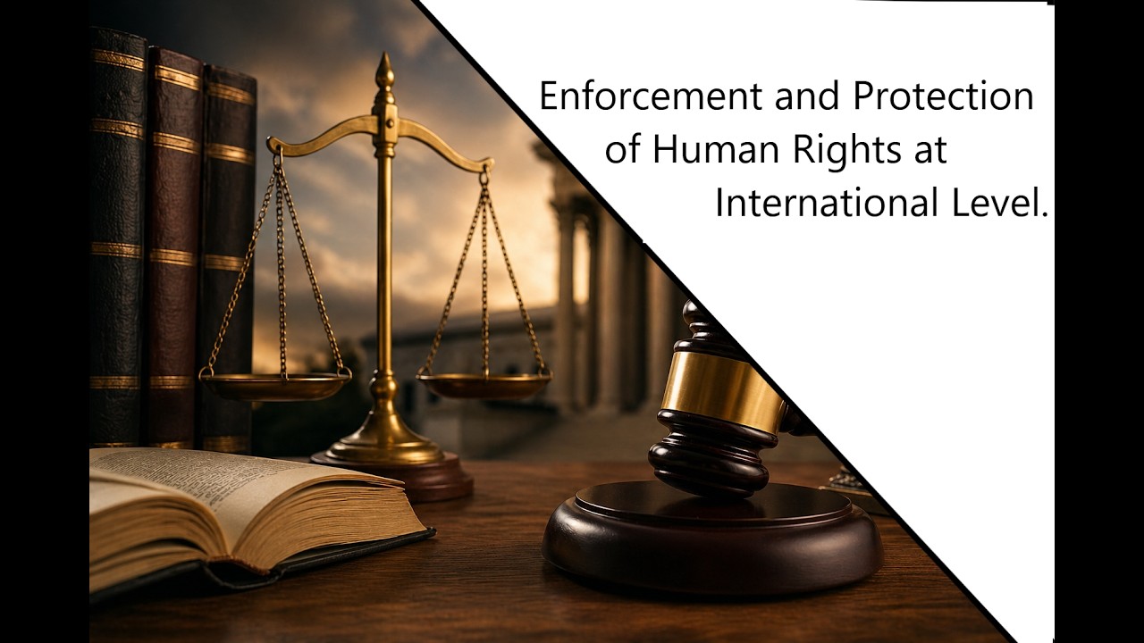 Enforcement and Protection of Human Rights at International Level.
