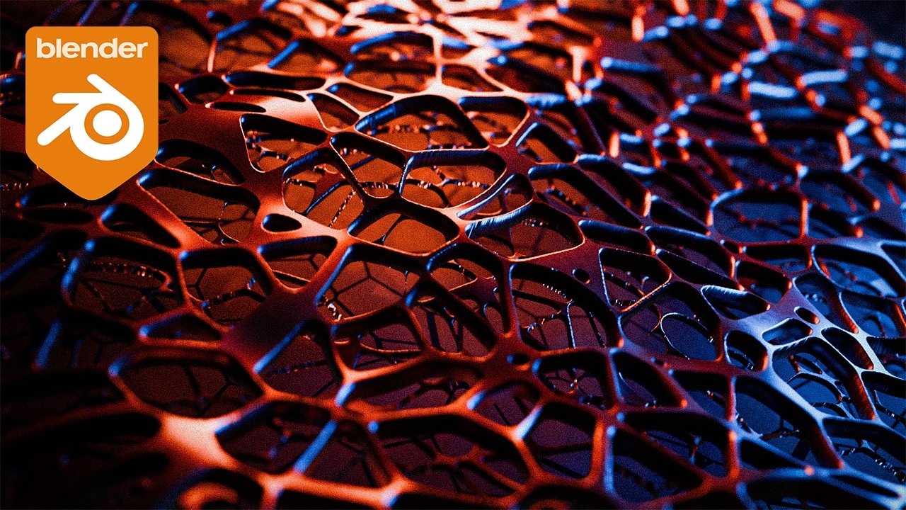 Blender Tutorial - Voronoi Mesh in Geometry Nodes - 3 Different Methods