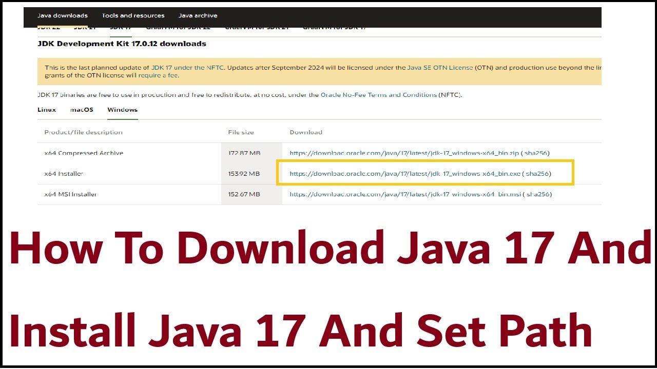 How To Download Java 17 And Install Java 17 And Set Path