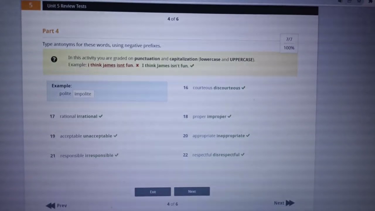 summit 1 unit 5 review test