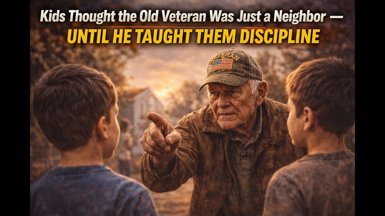 Kids Thought the Old Veteran Was Just a Neighbor — Until He Taught Them Discipline