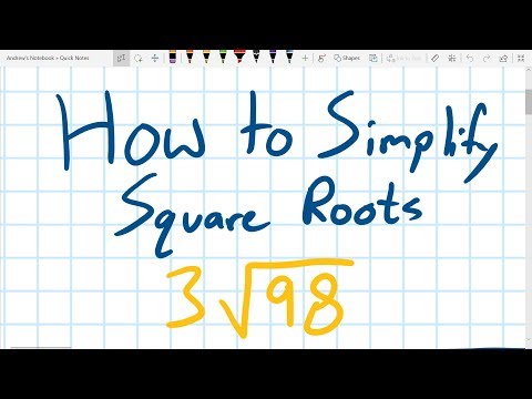 How to Simplify Square Roots