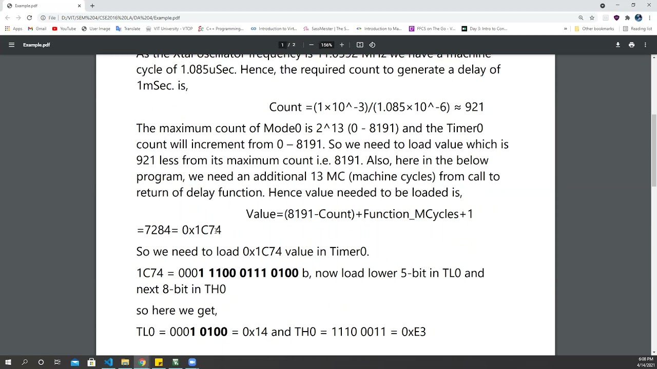 Timer Mode 0 & Timer Mode 1 | Microprocessor and Microcontroller | Lab DA