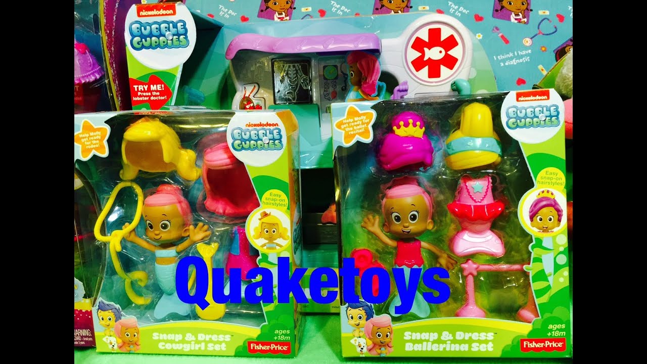 Bubble Guppies Fisher-Price Nickelodeon Nick Jr Snap and Dress Molly Toys Review & Unboxing!