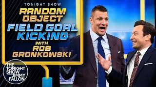Gronk Kicks Random Objects With Jimmy Fallon: Kick of Destiny 2