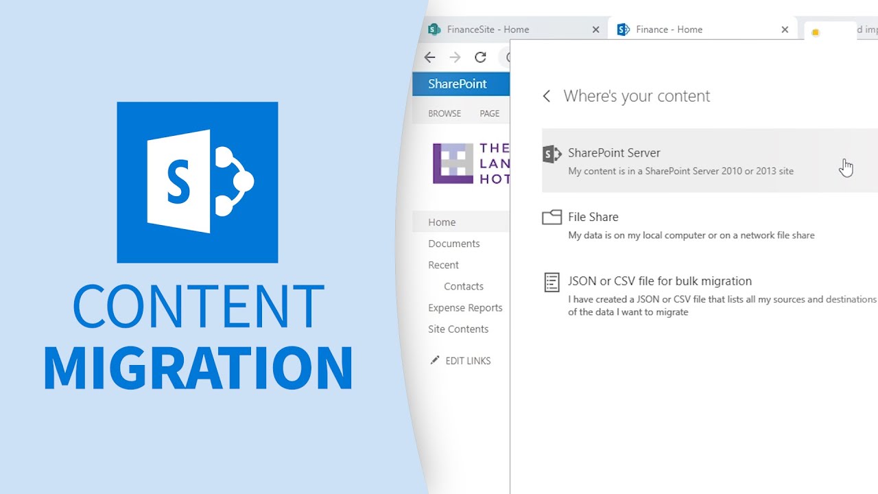 SharePoint Tutorial - Content MIGRATION