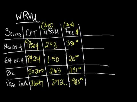 wRVU and Fees and Time