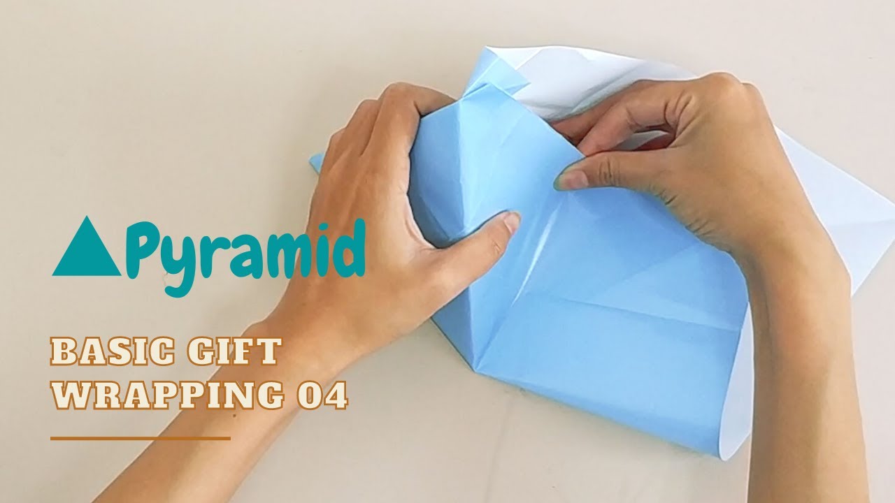 How to Wrap Triangular Pyramid Shaped Gift Box? | Odd Shaped Gift Wrapping Tutorial