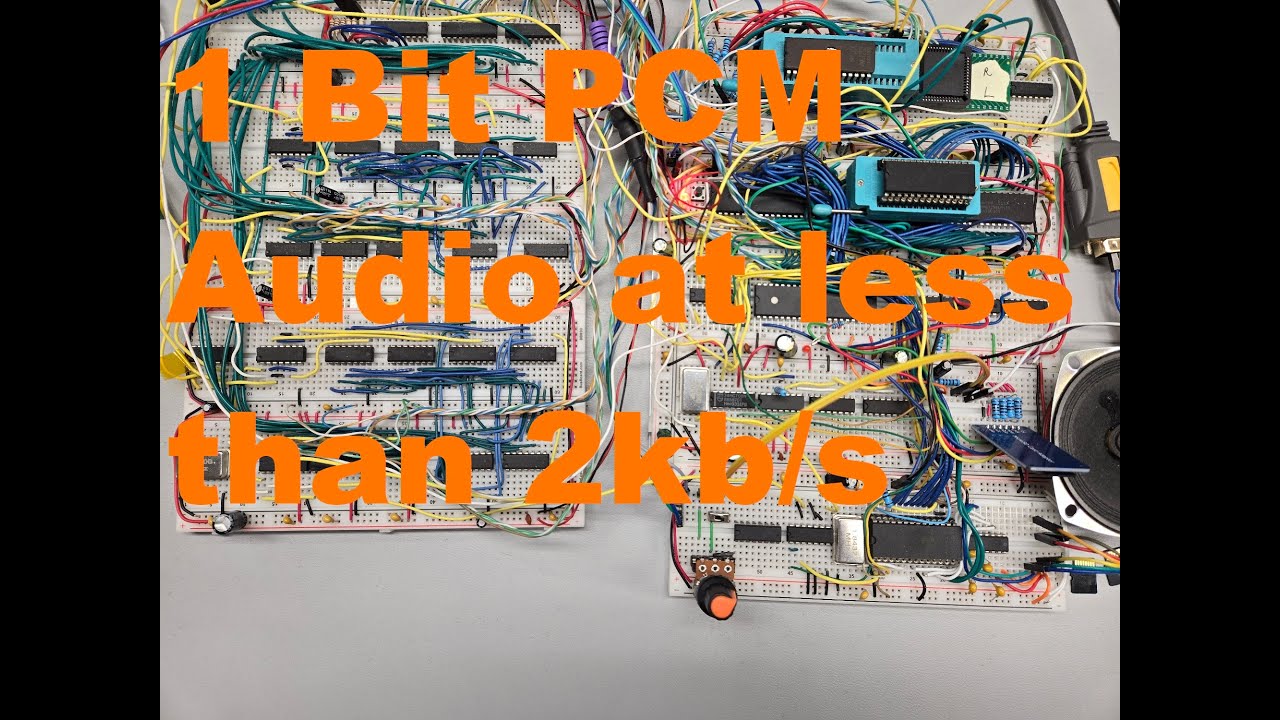 1 Bit PCM IRQ audio routine on a Ben Eater 6502 and Worlds Worst Video Card with just a Serial Port!