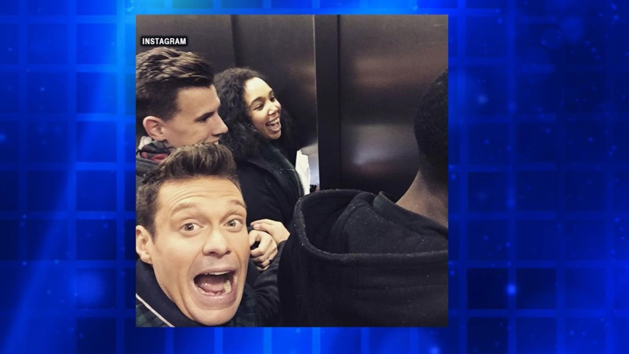 Ryan Seacrest Gets Stuck in Elevator in Times Square