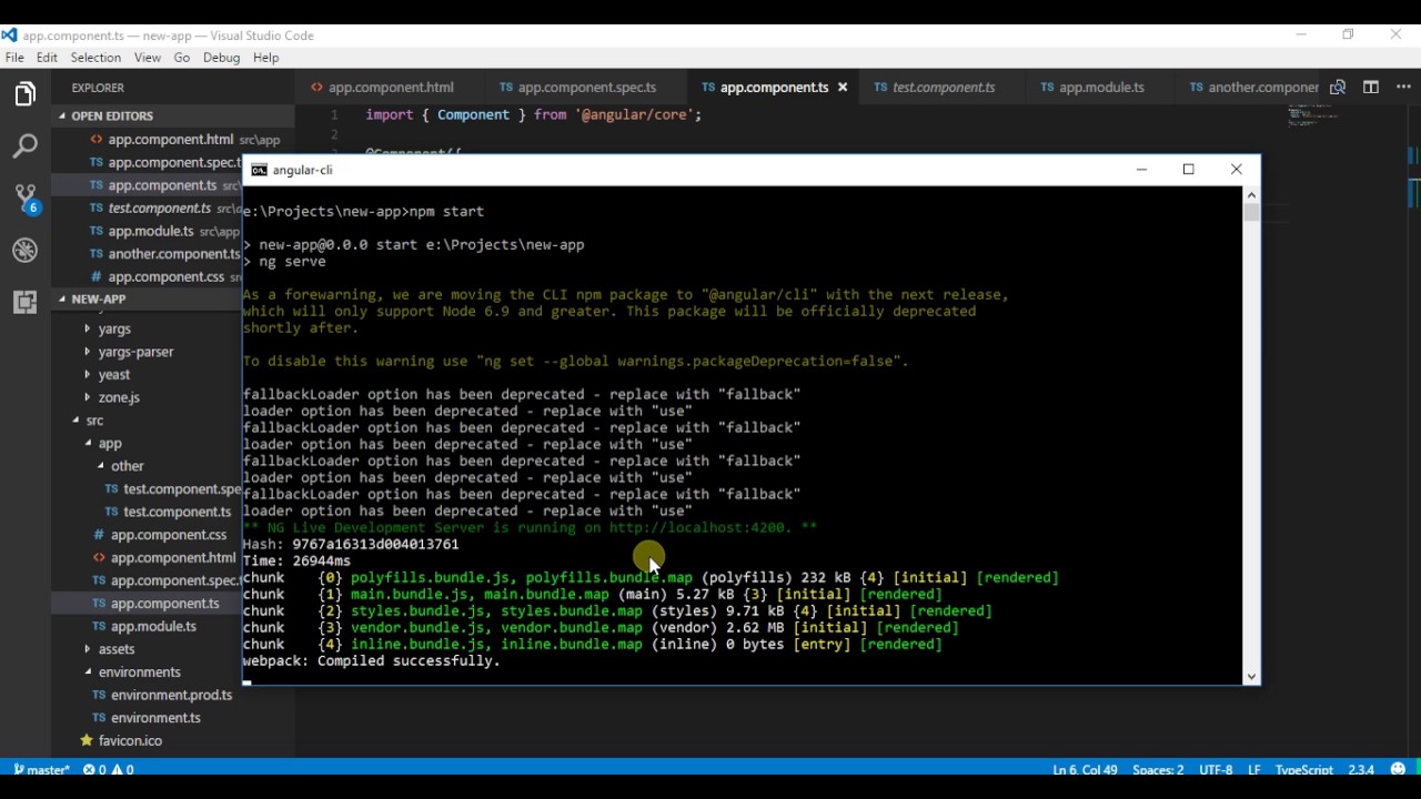 Using ng-content in Angular 2
