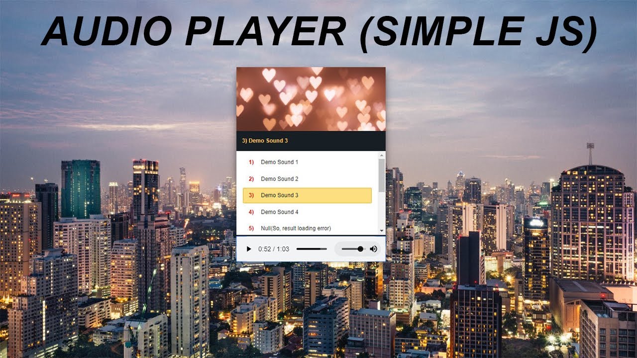 How to Make Audio Player with Javascript Made Easy - FOT