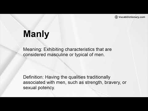 Manly Meaning
