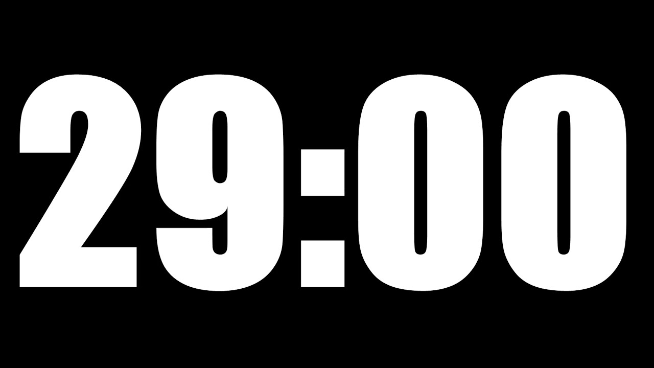 29 MINUTE TIMER | LOUD ALARM  ⏰