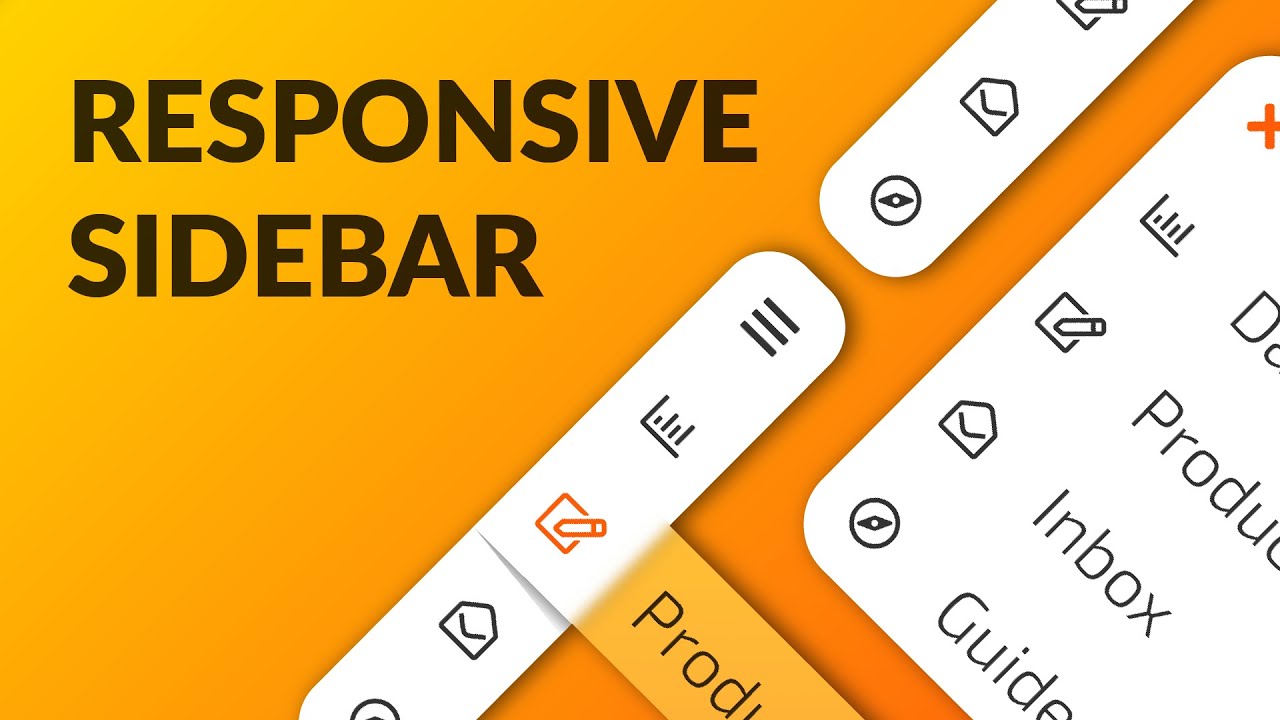 How to build a responsive sidebar (navbar) // HTML & CSS in-depth