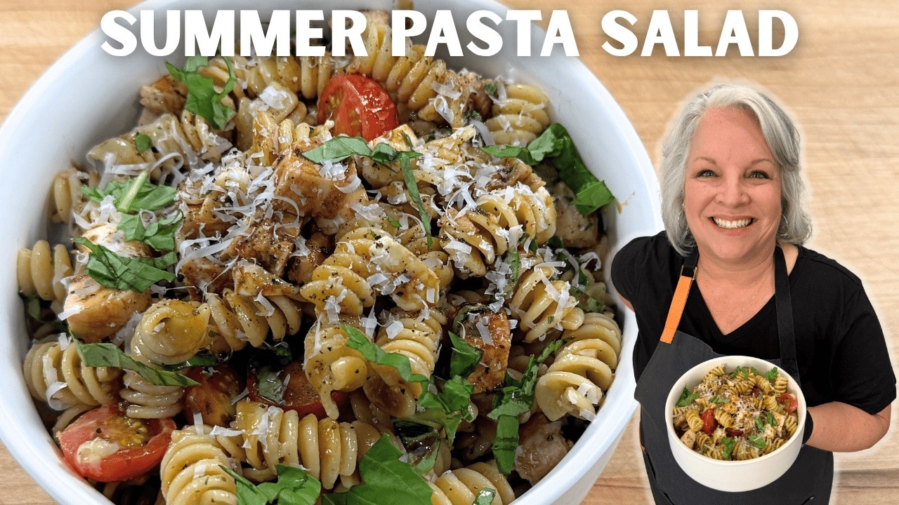 Bruschetta Chicken Pasta Salad (Fresh & Satisfying!)
