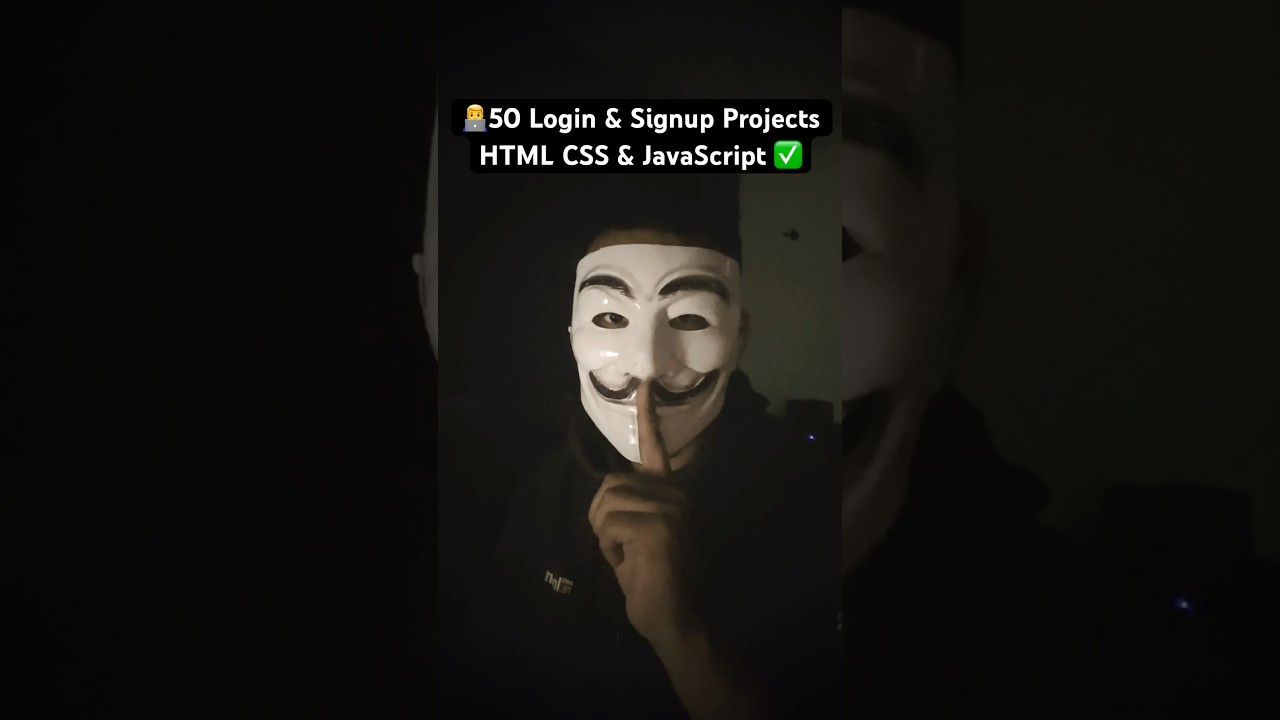 ✅ 50 Best Login & Signup page GitHub Source code #html #css #javascript #coding #github