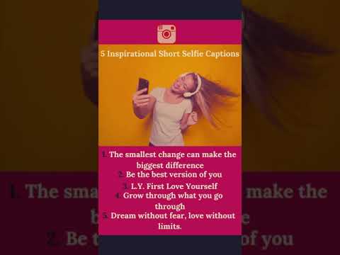 20 Cute Instagram Captions for Selfies