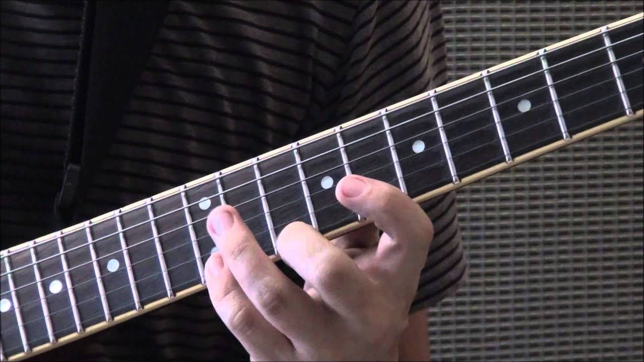B Phrygian Scale (3 notes per string) guitar