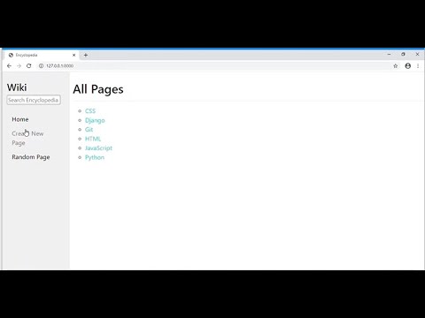 CS50 Project 1 - Wiki, Wikipedia-like online encyclopedia