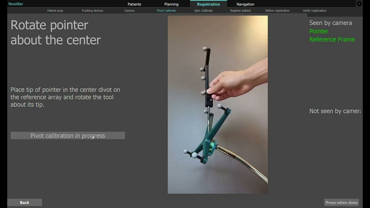 NousNav Software Tutorial 7 - Pointer Calibration: Pivot