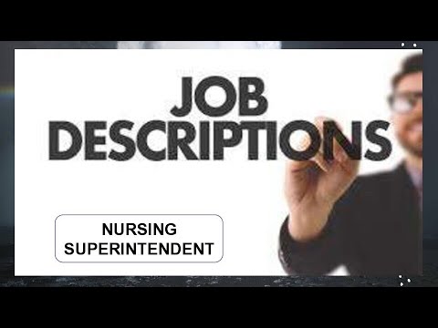 Job Description /Nursing Superintendent