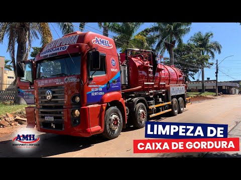 AMIL DESENTUPIDORA | LIMPEZA DE CAIXA DE GORDURA EM ORGÃOS PUBLICOS - #desentupidora