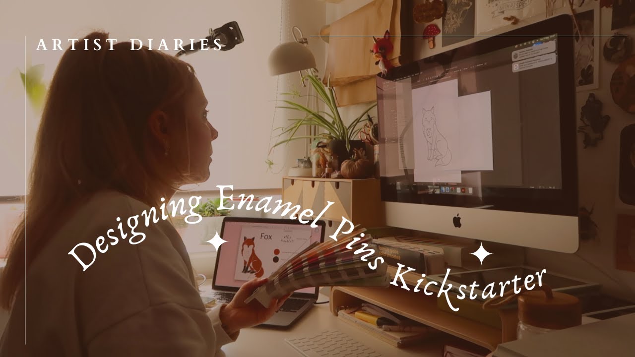 Artist Diaries 🌿 | Designing Enamel Pins, Art Print Shop Update & Kickstarter Plan 🍄