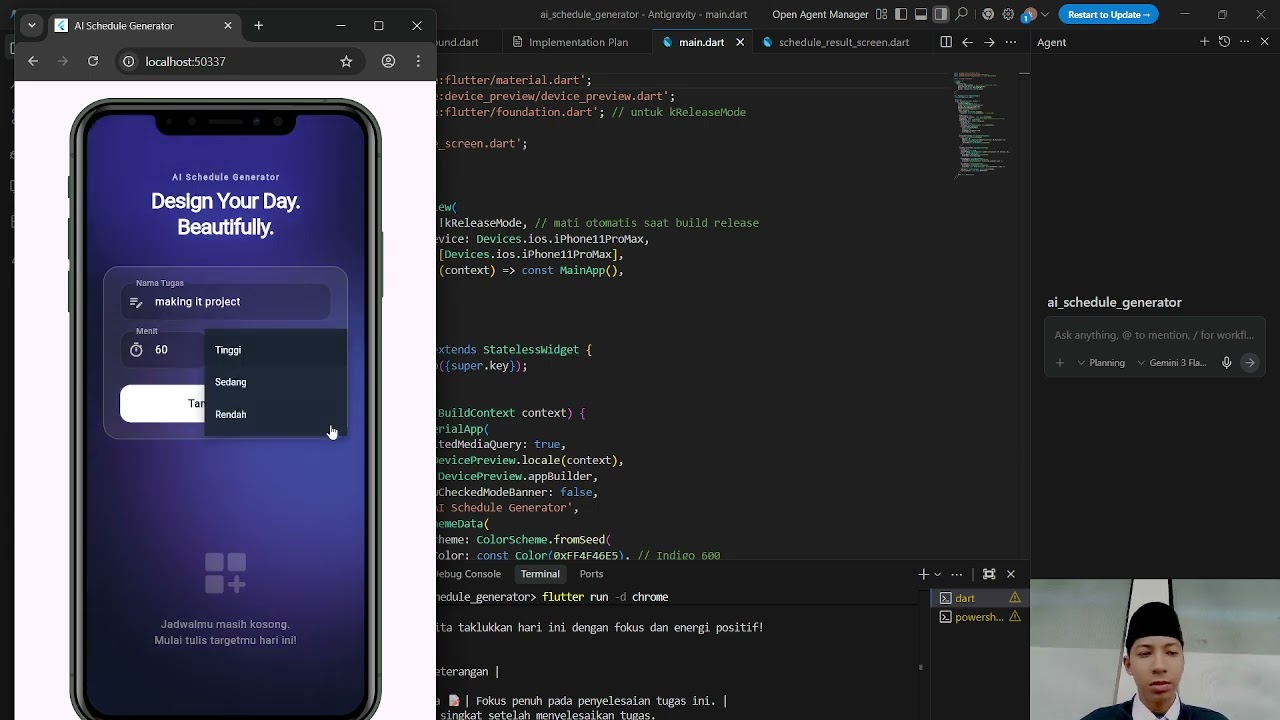 Demo AI Schedule Generator App - IT Project