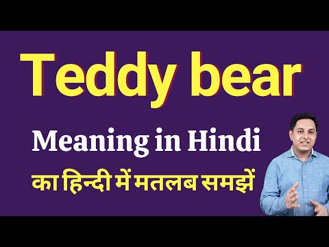 Teddy bear meaning in Hindi | Teddy bear ka matlab kya hota hai | Spoken English Class