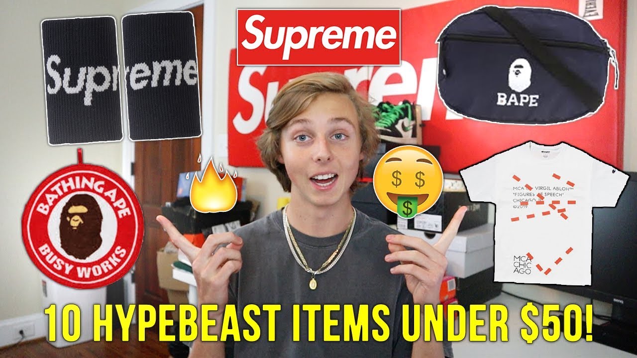 10 HYPEBEAST ESSENTIALS UNDER $50! (Supreme Off White Etc)