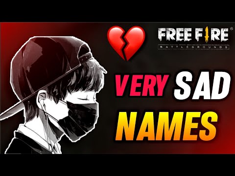 TOP 20 SAD NAMES FOR FREE FIRE || FREE FIRE SAD NAMES || BEST UNIQUE NAMES.
