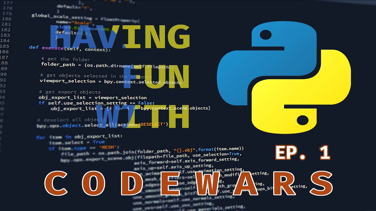 Having fun with Python on Codewars EP.1