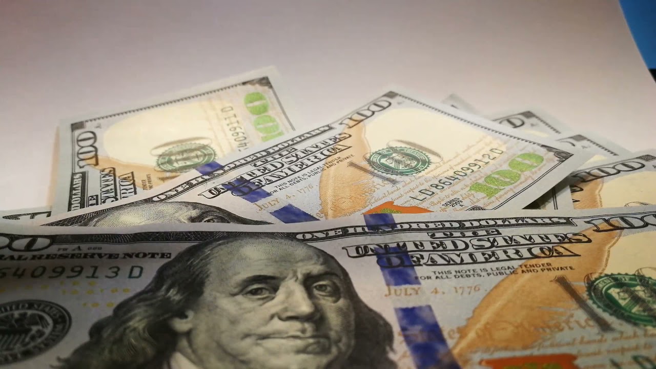Dollar Bills Overlay Stock Footage / Dollar Bill Notes Pile Video For Edits / No Copyright