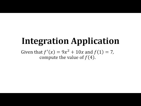 Given a Derivative Function, Integrate to Find the Original Function ...