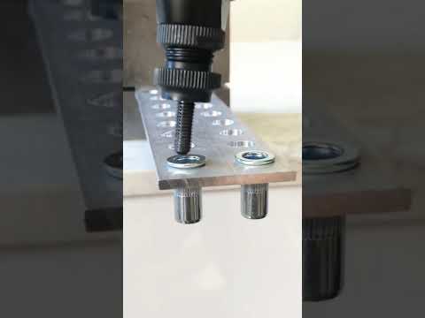 The rivet nut replaces welding, and the thin plate that cannot open the threaded hole is easy to use
