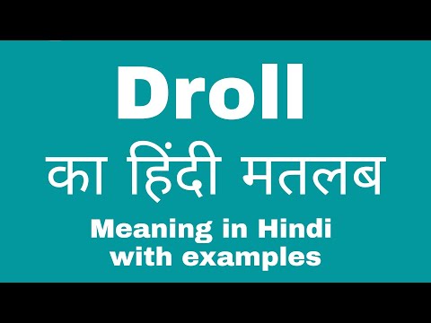 Droll Meaning in Hindi