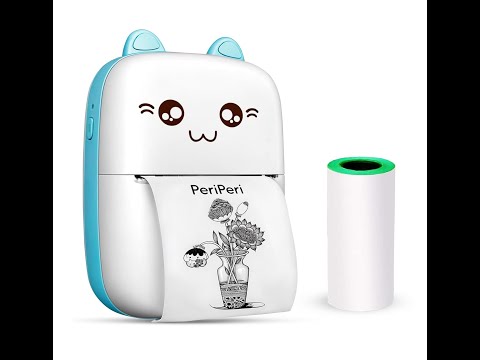 TECHEL Bluetooth Portable Mini Thermal Printers NDC6 Multi-function ...