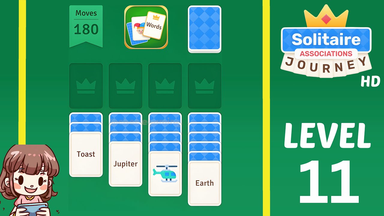Solitaire Associations Level 11 Solution Walkthrough