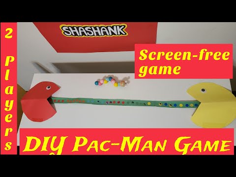 DIY Pac-Man game | Fun kids Game | Screen-free family game |