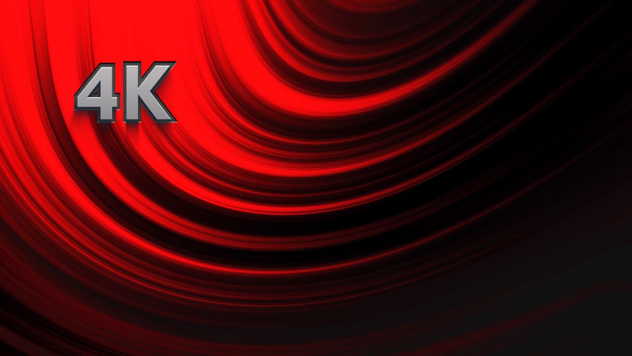 4k Red Energy Waves | Dark Abstract VJ Loop | Relaxing Motion Design