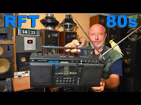 80s Vintage RFT SKR 720 Stereo Radio Cassette Recorder - Old Budget Audio For Sale