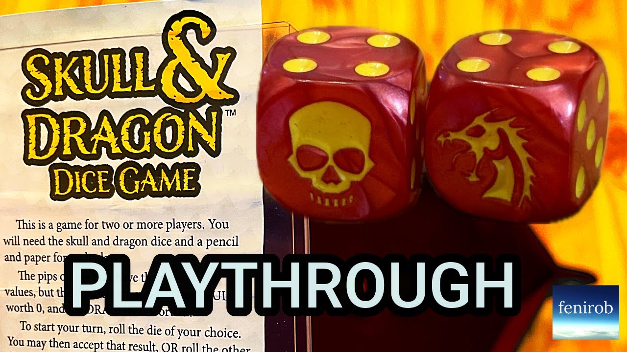 Skull & Dragon Dice Game | Playthrough (Steve Jackson Games)